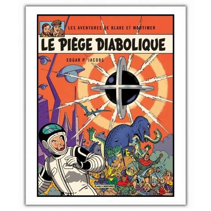 Poster affiche offset Blake et Mortimer, Le Piège diabolique (28x35,5cm ...
