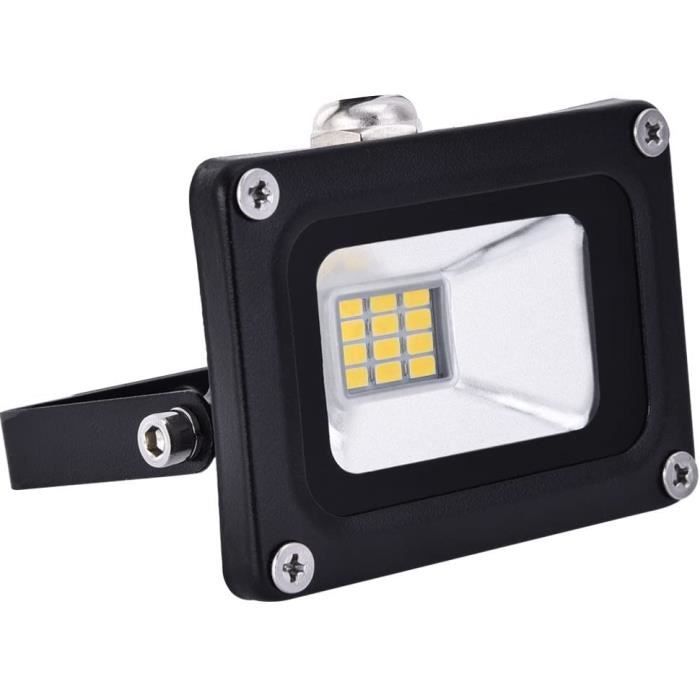 Projecteur LED 12V 10W - Blanc Chaud 3200K - Etanche IP65 - Jardin ...