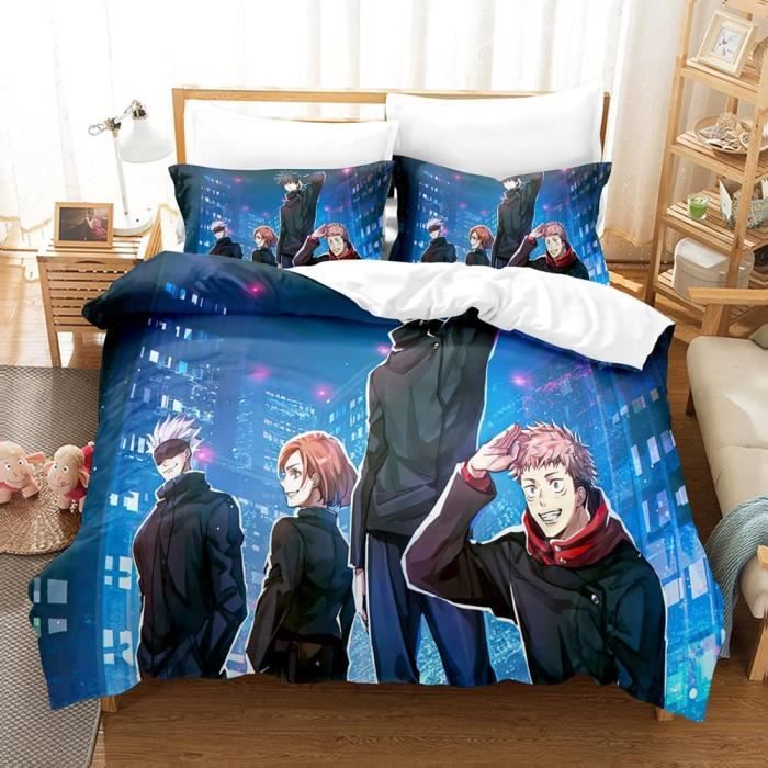Housse de Couette Anime Jujutsu Kaisen - Multicolore - Synthétique ...