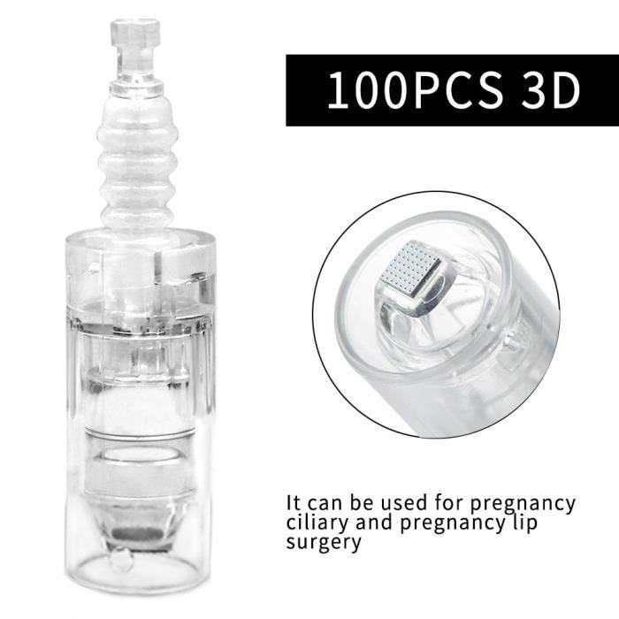Baïonnette 3D 100P - aiguilles Dermapen micro aiguilles pour Dr.imp stylo vis baïonnette ...