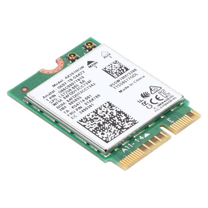 EBTOOLS Carte réseau Carte Réseau pour Intel AX201NGW WIFI 6 Gigabit ...