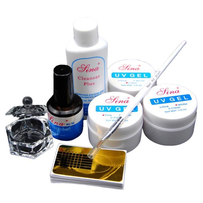 Coscelia Kit Manucure Débutant Gel UV Kit Cleanser plus Ongles Pinceaux ...