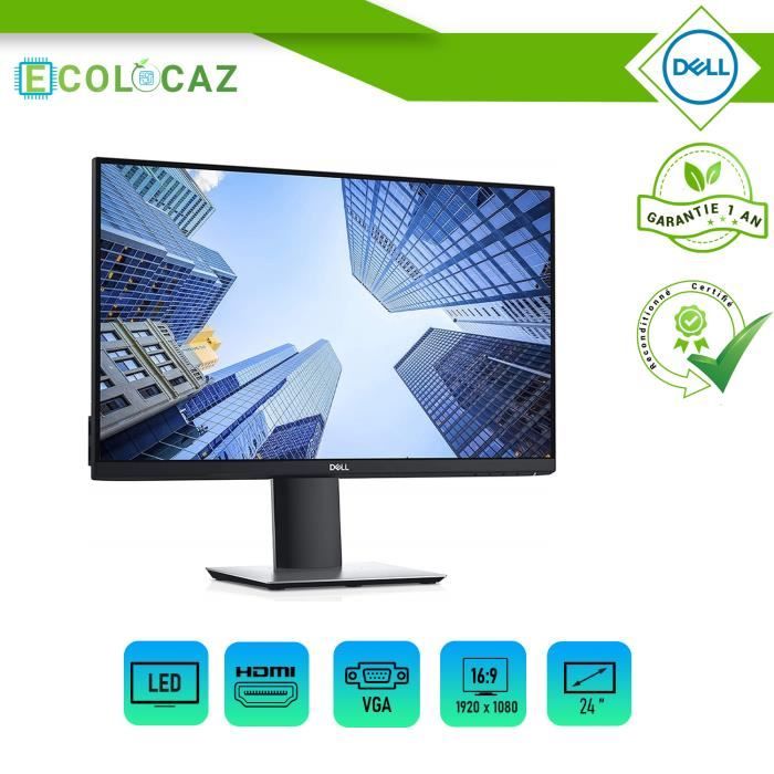 Ecran 24" DELL P2419H - VGA - HDMI 1920 x 1080 - Cdiscount Informatique