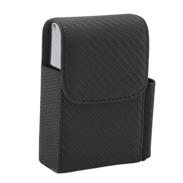 EBTOOLS Porte-cigarette et briquet Boîte à cigarettes en cuir PU motif ...