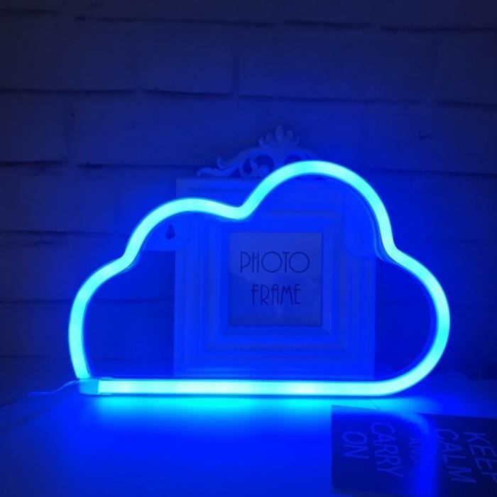 Néon Led Cloud Sign Décor Léger, Décor Mural Pour Noël, Fête D ...