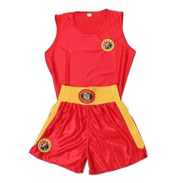 Shorts de Boxe Enfants Sanda - Rouge - Arts Martiaux - Mixte ...