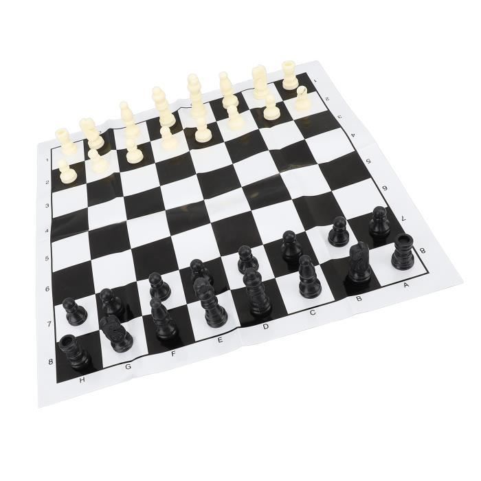 Mxzzand Jeu d'échecs chinois Jeu d'échecs international 2 en 1, pliable ...