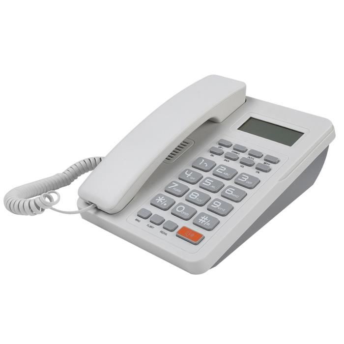 Téléphone filaire, téléphone double système DTMF/FSK, domicile fixe ...