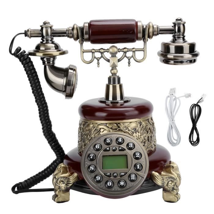 Téléphone fixe vintage MS‑2200A Ligne Fixe Vintage Européenne Téléphone ...
