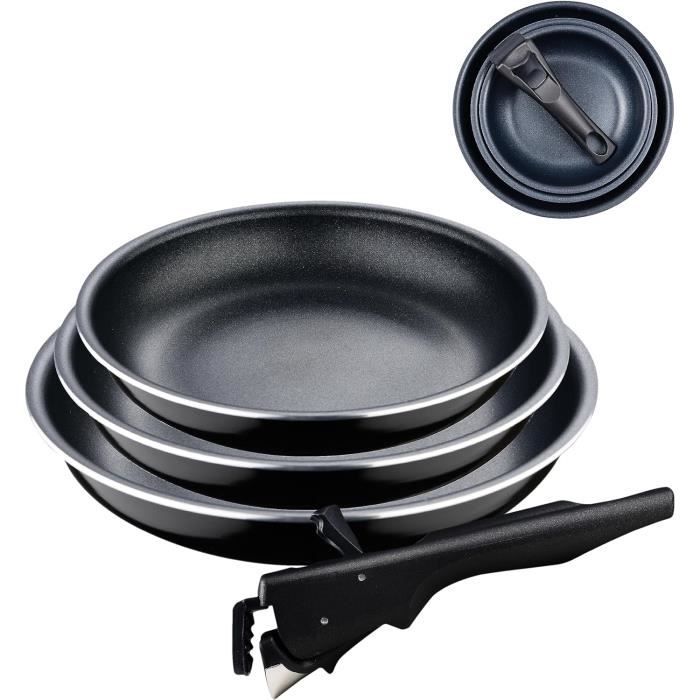 Click&Cook Black Edition | Set De 3 Poêles De Cuisine De 18, 20 Et 24 ...