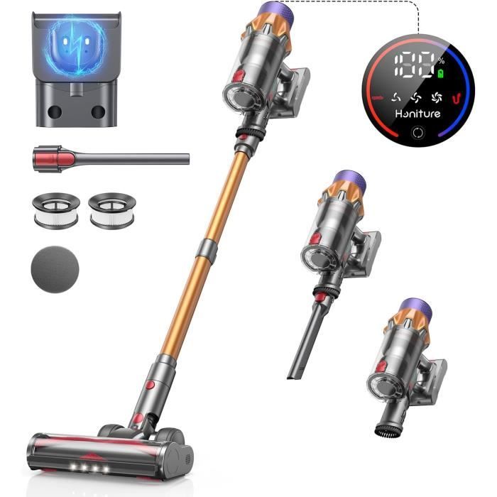 2024 Aspirateur Balai Sans Fil, 550W-45Kpa Aspirateur Balai Puissant ...