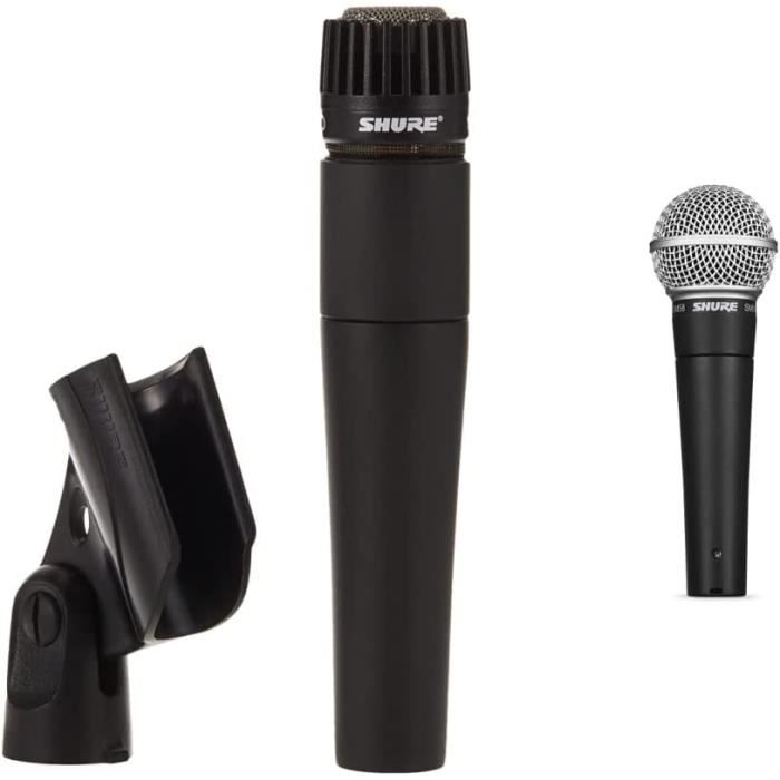 Shure Sm57 - Microphones & Sm58 Microphone de Scene/Direct avec Fil ...