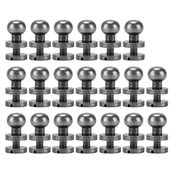 Haoyun-Zerone rivets à tête ronde Monk Rivets Laiton Tête Ronde Goujon Vis Ongles Bagages Bijoux ...