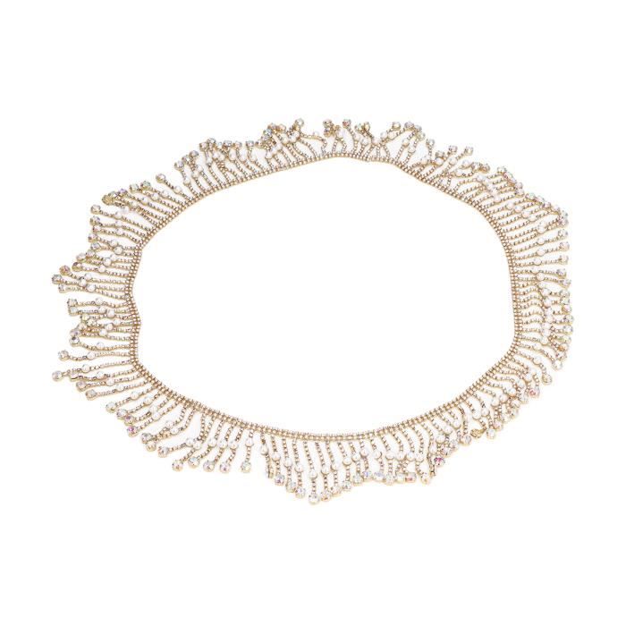 Frange en strass Strass Fringe 1 Yard Brillant Lustre Couleur Lumineuse ...