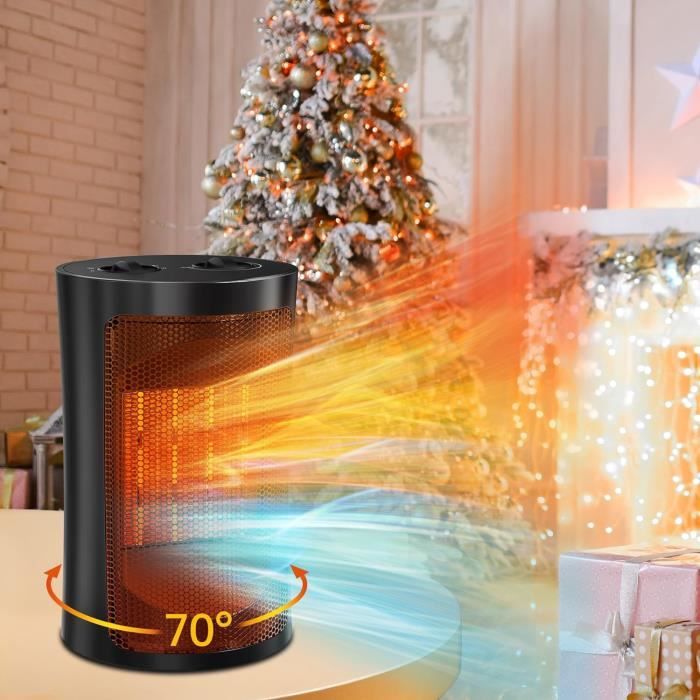 Radiateur Soufflant 750-1500W, Céramique PTC Portative Chauffage ...