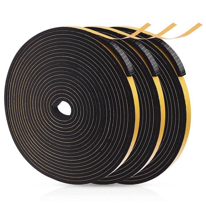 Golock Lot de 3 bandes d'étanchéité autocollantes, joint de porte ...