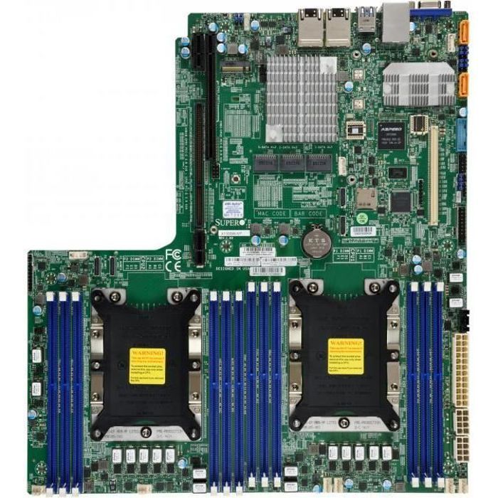 Carte mère serveur - Supermicro - X11DDW-NT - Intel C622 - Dual LAN ...