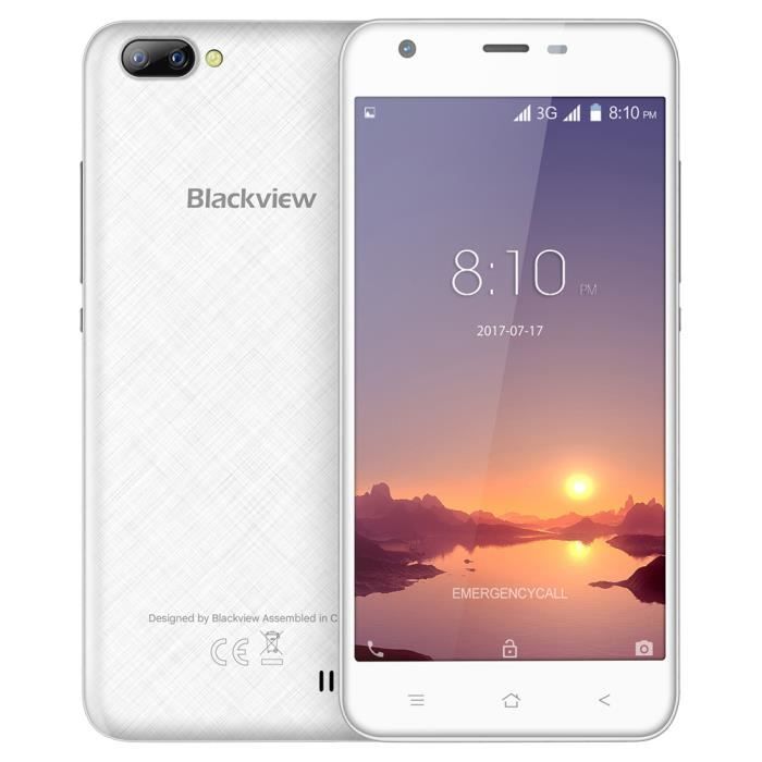 Blackview A7 3G WCDMA Smartphone Écran HD 5,0 pouces MTK6580A Quad Core ...