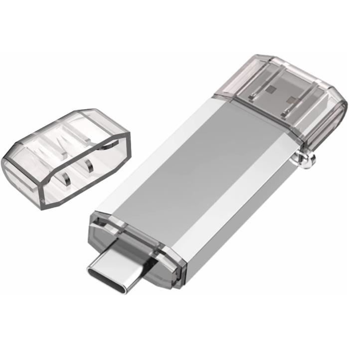 Clé Usb C 64Go Dual, Clef Usb 3.0 Et Type C 64 Go Otg Flash Drive Pour ...