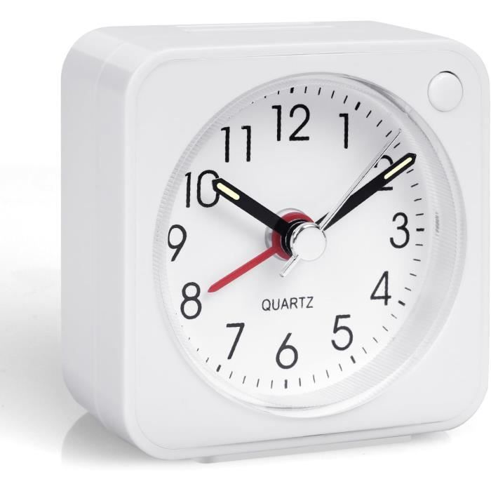 Mini Réveils,Réveil Matin À Piles Réveil Enfant With Snooze And Light ...