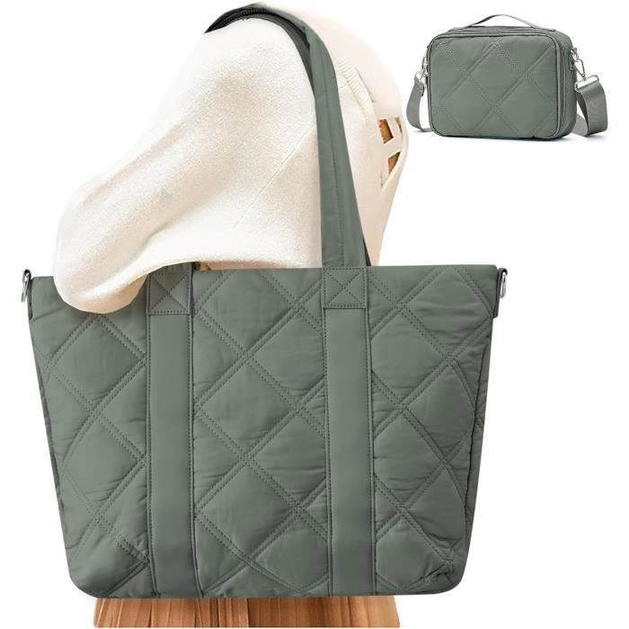 Sac Cabas Femme Grand Format Avec Bandoulière Réglable,Sac De Cours ...