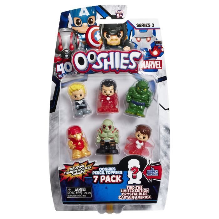 MARVEL Ooshies Pack De 7 - Mix 3 - Series 2 - Cdiscount Jeux - Jouets