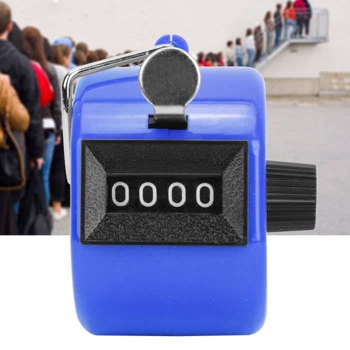 Zerone compteur BERM Hand Tally Counter 4-Digits Plastic Knob Reset ...