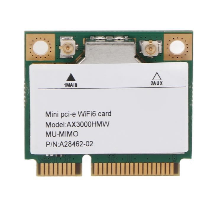 Carte réseau Mini PCIE Carte sans Fil WiFi 6, jusqu'à 3000 Mbps Haute ...