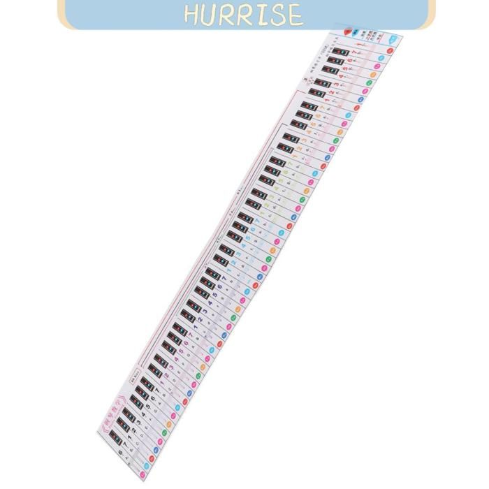 Tbest Tableau des notes du clavier de piano 88 Piano Clavier Notia ...