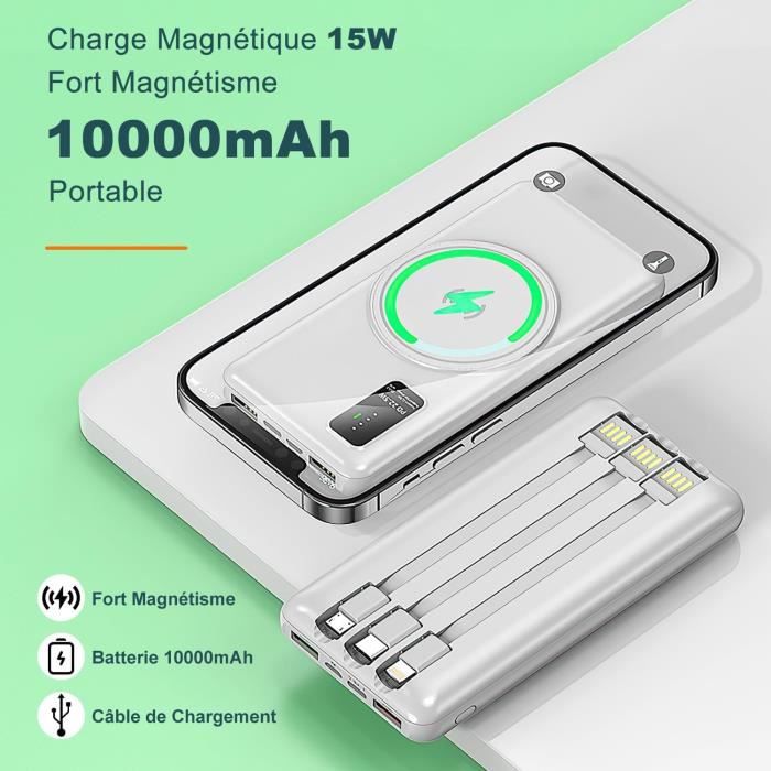Batterie Externe 10000mah Combien De Charge