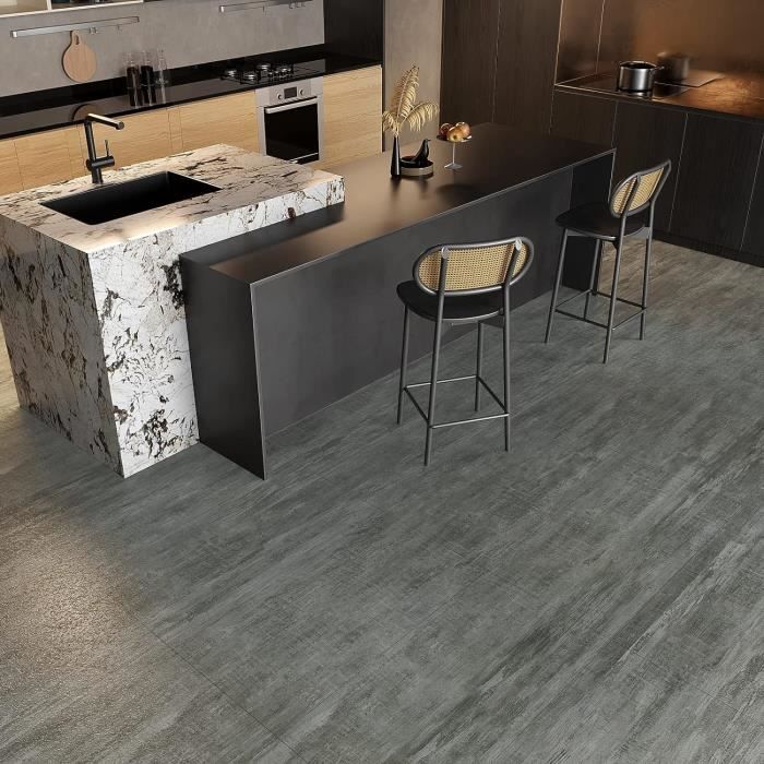 Carrelage Adhesif Sol Effet Béton Carreau Adhesif Mural Cuisine ...