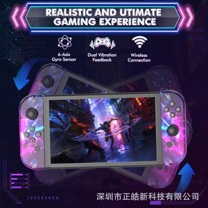 Lot de 2 manettes de jeu sans fil Joy-Con pour Nintendo Switch Splatoon ...