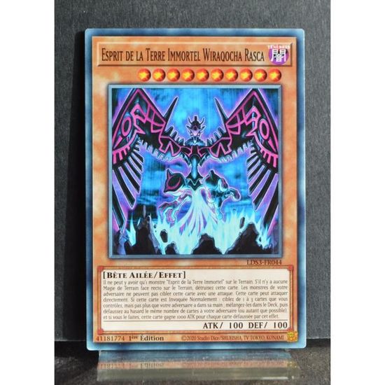 Carte YU-GI-OH LDS3-FR044 Esprit de la Terre Immortel Wiraqocha Rasca Commune NEUF FR ...