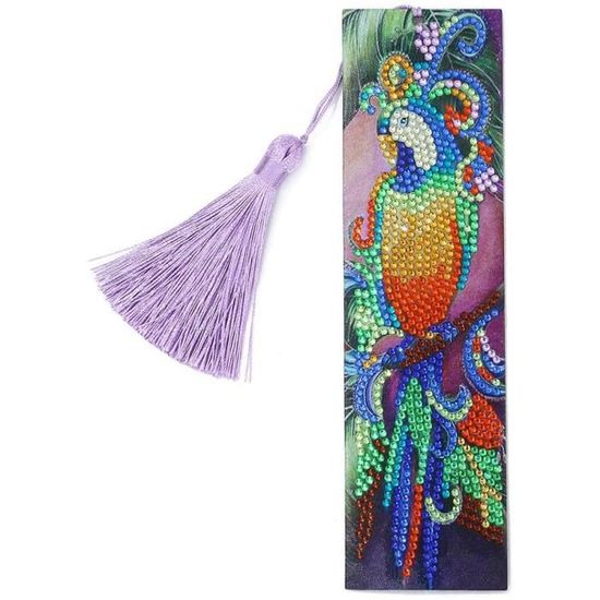 Domybest Marque-page de Peinture au Diamant Bricolage Diamond Painting Marque Page en Cuir ...