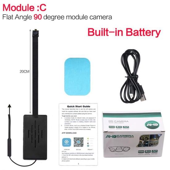 Caméra miniature,Mini caméra IP WiFi HD 1080P, Micro caméscope de ...