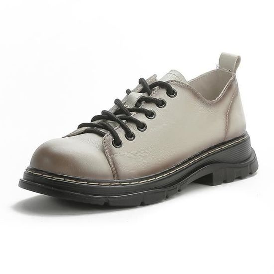 Chaussures Femme Chaussures cuir femme mode chaussures respirantes à ...