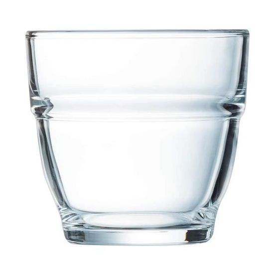 Lot de 6 Gobelets forme basse en verre trempé - 16 cl - Cdiscount Maison
