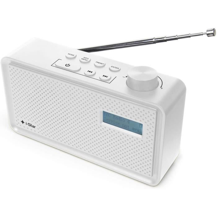 Poste radio dab dab fm portable alimentées par batterie et secteur ...
