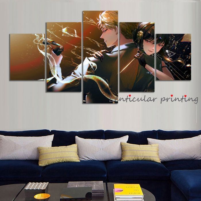 Affiche de Famille d' Spy X,Art CanvaYor Forger Loid Forger,Peinture ...