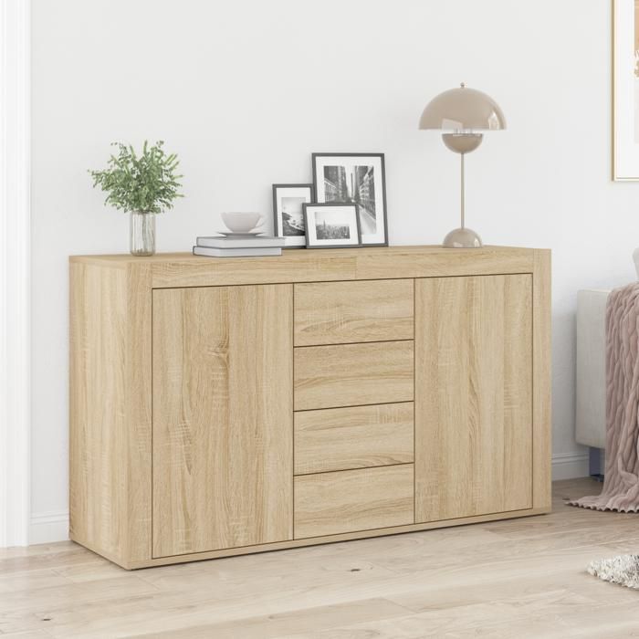 Moderne Buffet Commode Armoire de chambre - Chêne de Sonoma Bois d ...