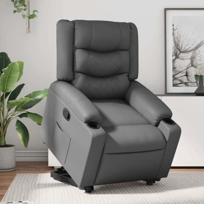 BONNIE®（Gris）Fauteuil releveur - dossier inclinable/135 degrés - Gris ...
