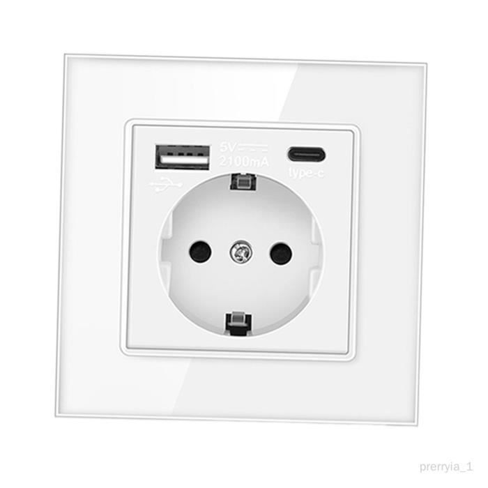 Prise de courant électrique standard de l'UE Panneau de prise de ...
