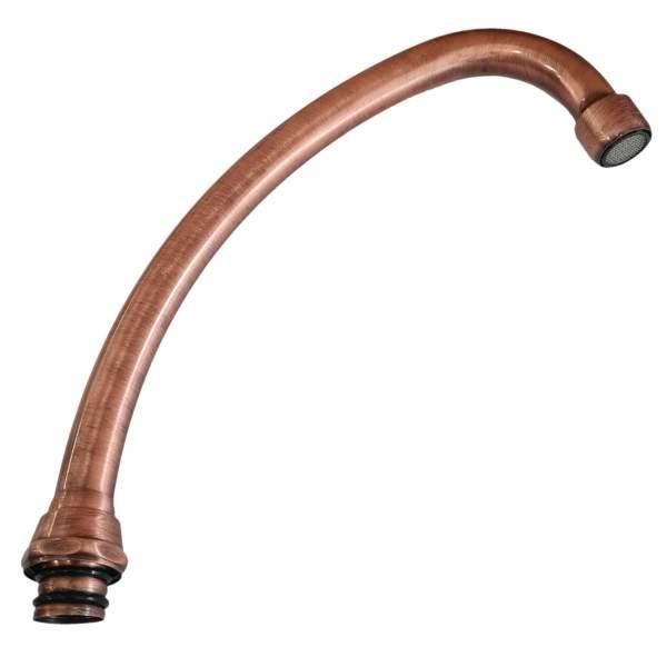 Bec col de cygne vieux cuivre pour mélangeur évier TIFFANY ...