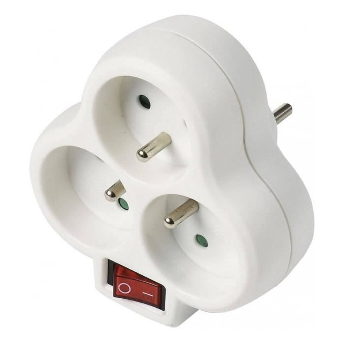 Multiprise - ERARD - CONNECT X 8360 - 6 prises - Parafoudre - 3 ports ...