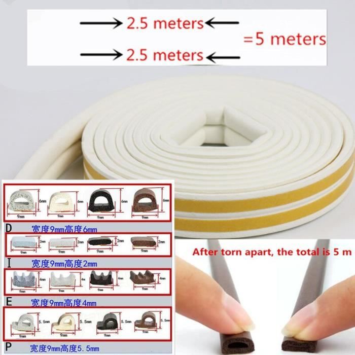 Traitement acoustique,Bandes de scellage de porte auto-adhésives en ...