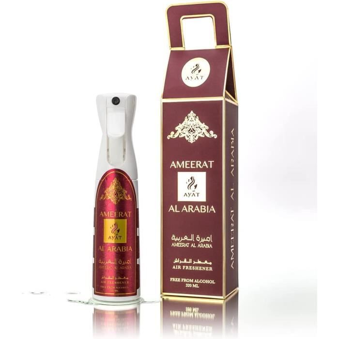 Ayat Perfumes AMEERAT AL ARABIA Spray 320 ML Parfum Maison et Intérieur ...