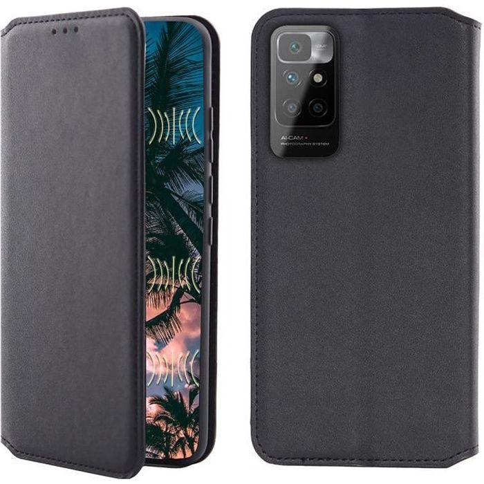 Coque pour Xiaomi Redmi 10, Housse Etui Portefeuille Cuir pour Xiaomi ...