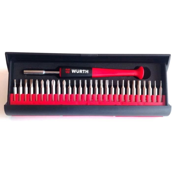 Wurth 6134895 Set Embouts Fins Assortis, Tournevis Mécanique De ...