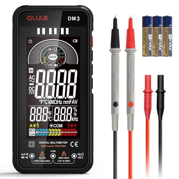 Multimètre Avec 5999 Compteurs Grand Écran Couleur Lcd Multimètre ...
