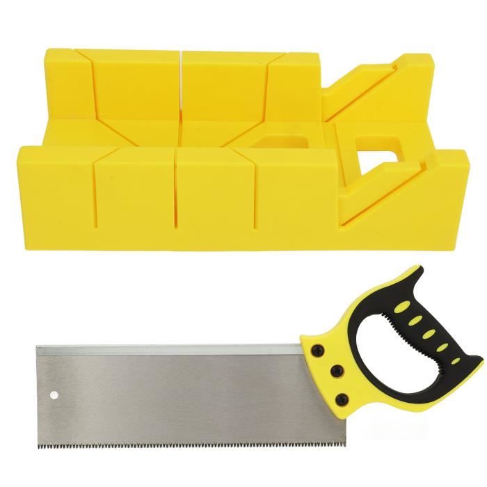 SAL Scie à onglet avec coffret de serrage pour coupes d'angle précises ...